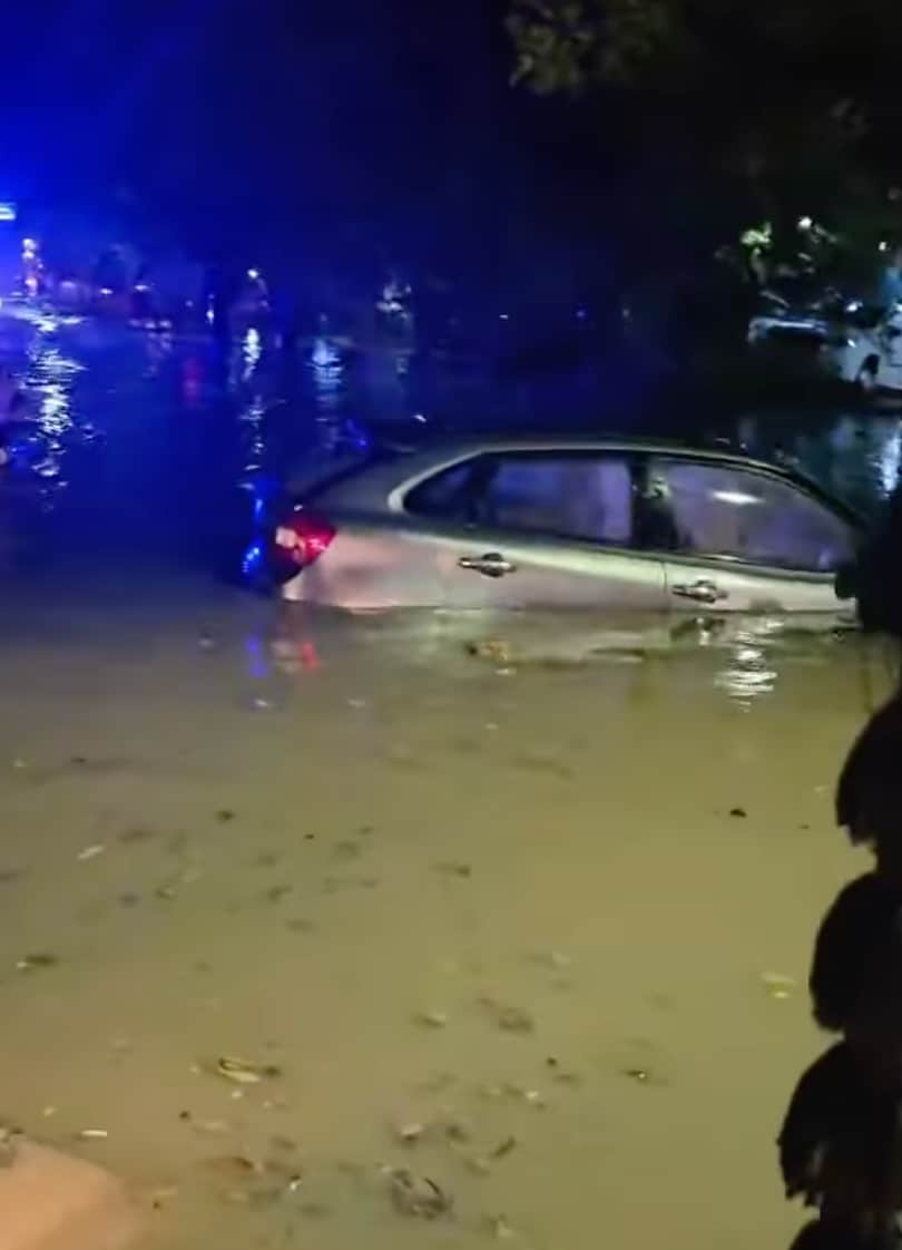 Delhi-Gurugram Expressway Jam After Heavy Rain Causes Waterlogging